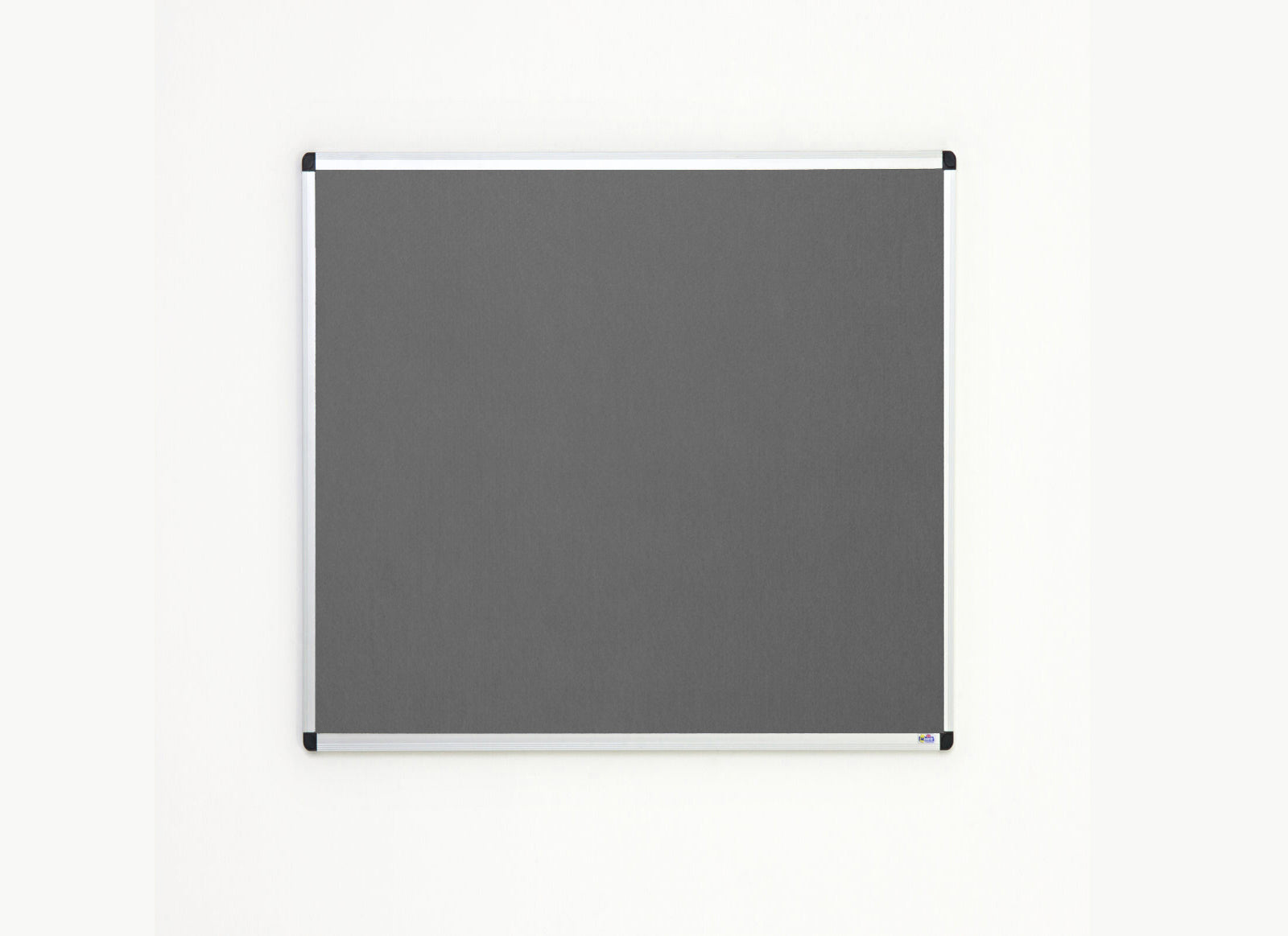 Fire Rated Grey Notice Board 1200 x 1200mm | Acoustic Felt Pin Board ...